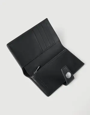 Brunello Cucinelli Leather Zipper Wallet