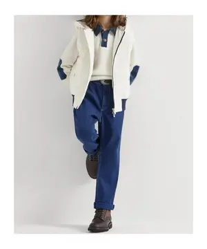 Brunello Cucinelli Dyed Comfort Lightweight Denim Trousers With Contrast Stitching