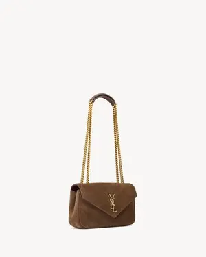 Saint Laurent Loulou Small Suede Matelass Bag