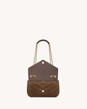 Saint Laurent Loulou Small Suede Matelass Bag