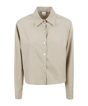 Aspesi Cropped Button-up Shirt - Nude