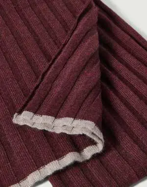 Brunello Cucinelli Contrast-trim Scarf