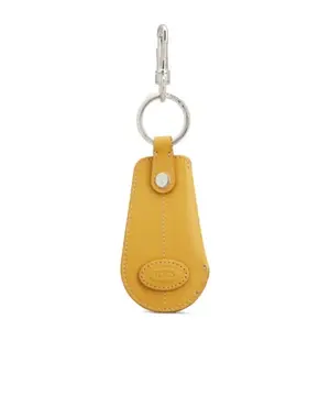 TOD'S Leather Key Holder With Shoehorn - Yellow