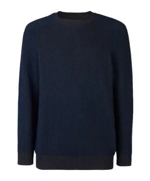 Sease Reversible Cashmere Crewneck Sweater - Deep Blue