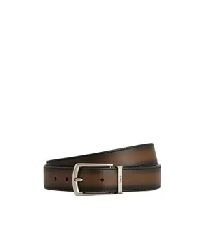 TOD'S Leather Belt With Metal Pin Buckle - Brown
