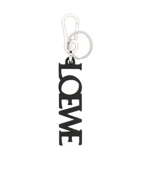Loewe Logo Lettering Keyring - Black
