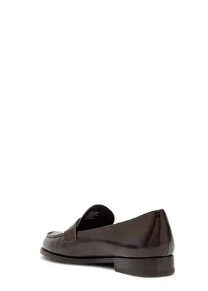 Tory Burch Classic Penny Glossed Leather Loafers
