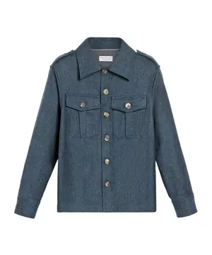 Brunello Cucinelli Wool Shirt Jacket