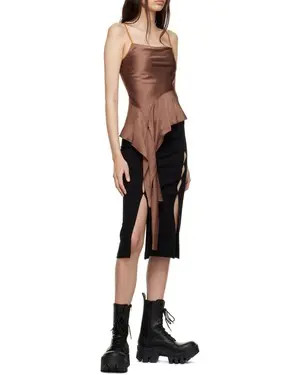 Helmut Lang Asymmetrical Draped Tank Top