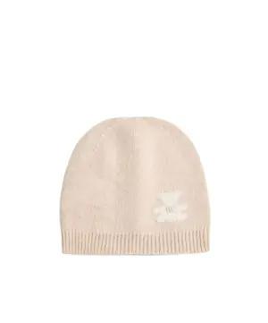 Brunello Cucinelli Cashmere Knit Baby Bernie Beanie - Beige