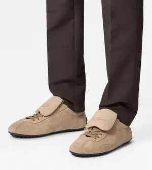 TOD'S Suede Round-toe Sneakers