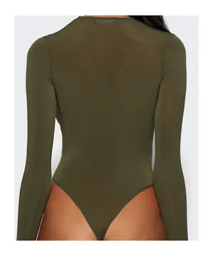 Wardrobe.NYC Sheer Military Bodysuit