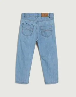 Brunello Cucinelli Lightweight Denim Five-pocket Trousers - Blue
