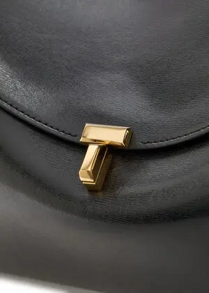 TOTEME T-lock Leather Shoulder Bag