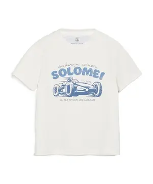 Brunello Cucinelli Cotton Jersey T-shirt With Graphic Print