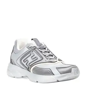 Fendi Grey Nylon Low-tops