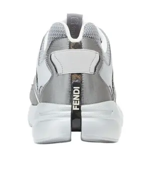 Fendi Grey Nylon Low-tops