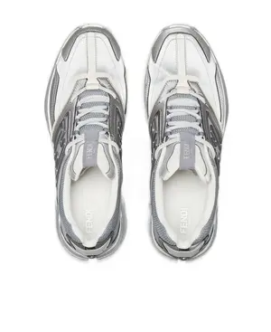 Fendi Grey Nylon Low-tops