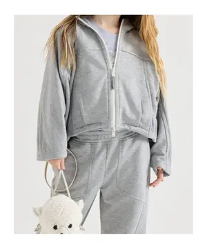 Brunello Cucinelli Sparkling Cotton French Terry Hooded Sweatshirt With Monili - Silver