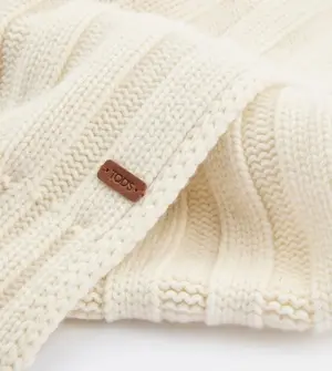 TOD'S Ribbed-knit Scarf