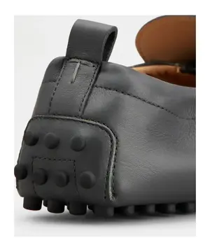 TOD'S Pebble Detail Slip-on Loafers - Grey