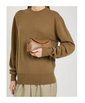 TOTEME T-lock Mini Leather Clutch