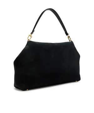 TOTEME T-lock Suede Top Handle Bag