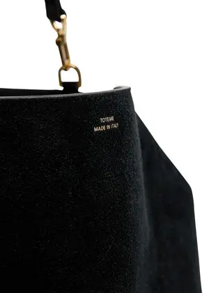 TOTEME T-lock Suede Top Handle Bag