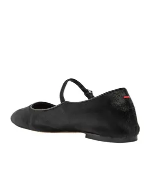AeydĒ Uma Pony Hair Mary Jane Flats - Black