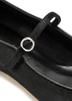 AeydĒ Uma Pony Hair Mary Jane Flats