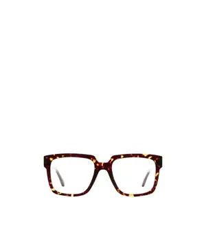 KUBORAUM Geometric Flat Mirror Eyeglasses - Brown