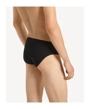 Balmain Monogram Swim Briefs In Nylon Elastane