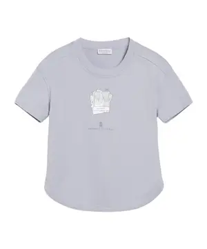 Brunello Cucinelli Cotton Jersey T-shirt With Graphic Print