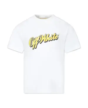 Off-White Diag-stripe Cotton T-shirt - White