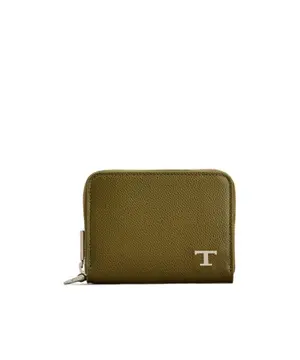 TOD'S Logo-plaque Coin Purse - Green