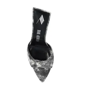 Attico The Ester Pointed Toe Mules - Black