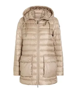 Moncler Jasmin Padded Hooded Shell Parka - Nude