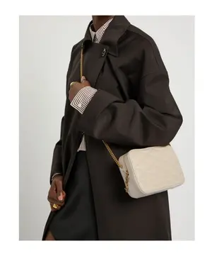 Saint Laurent Small Quilted Leather Camera Bag