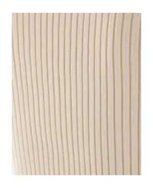 COURREGES Ribbed High Neck Jumper - Nude