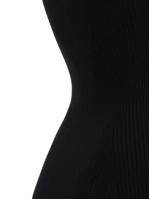 COURREGES Fitted Sweetheart-neck Mini Dress