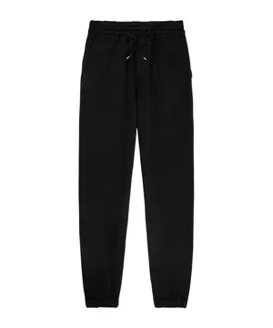 Saint Laurent Logo-embroidered Cotton Sweatpants - Black