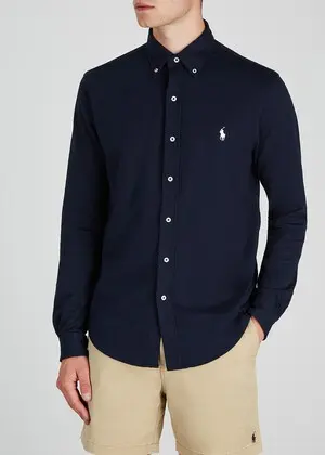 Polo Ralph Lauren Piqué Cotton Shirt - Black