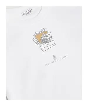 Brunello Cucinelli Printed Cotton Jersey T-shirt