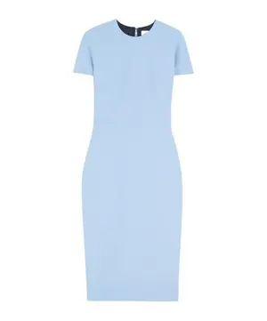 Victoria Beckham Woven Midi Dress - Blue