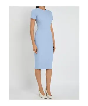 Victoria Beckham Woven Midi Dress