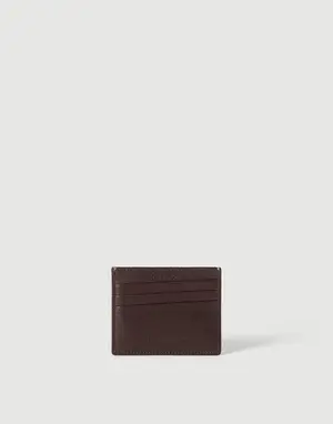 Brunello Cucinelli Brushed Leather Cardholder