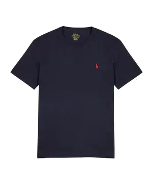 Polo Ralph Lauren Slim-fit Round Neck T-Shirt Black
