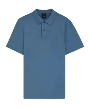 Hugo Boss Short-sleeved Straight Hem Polo Shirt - Blue