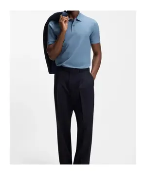 Hugo Boss Short-sleeved Straight Hem Polo Shirt