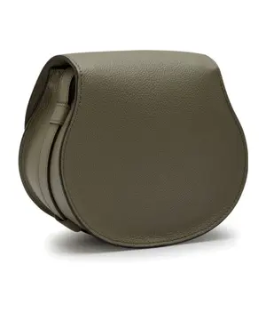 Chloé Marcie Small Grained Leather Saddle Bag